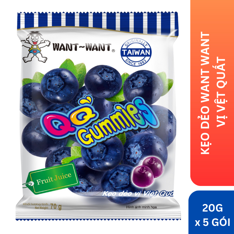KẸO DẺO WANT WANT QQ Gummies dây 5 gói x 20g | Shopee Việt Nam