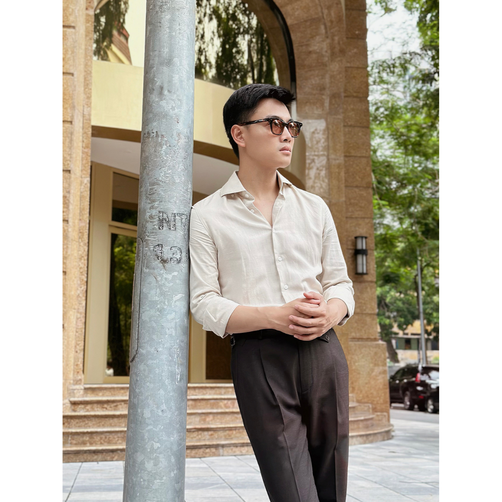 Áo Sơ mi Linen Cổ Cut Away Premium Chính Hãng KILEE 2023 | Shopee Việt Nam
