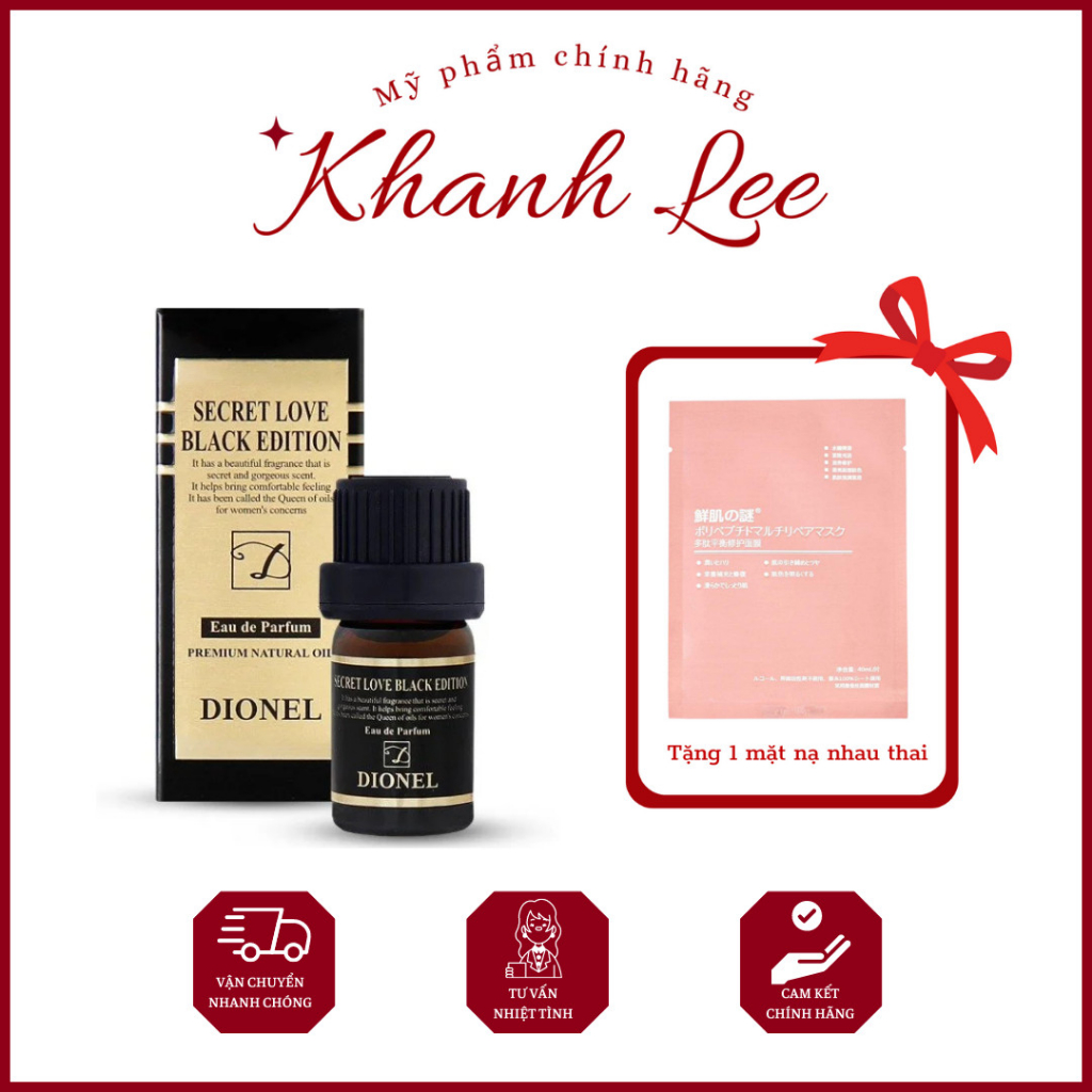 [Chính hãng] Nước hoa vùng kín Dionel màu đen Secret Love Eau De Parfum ...