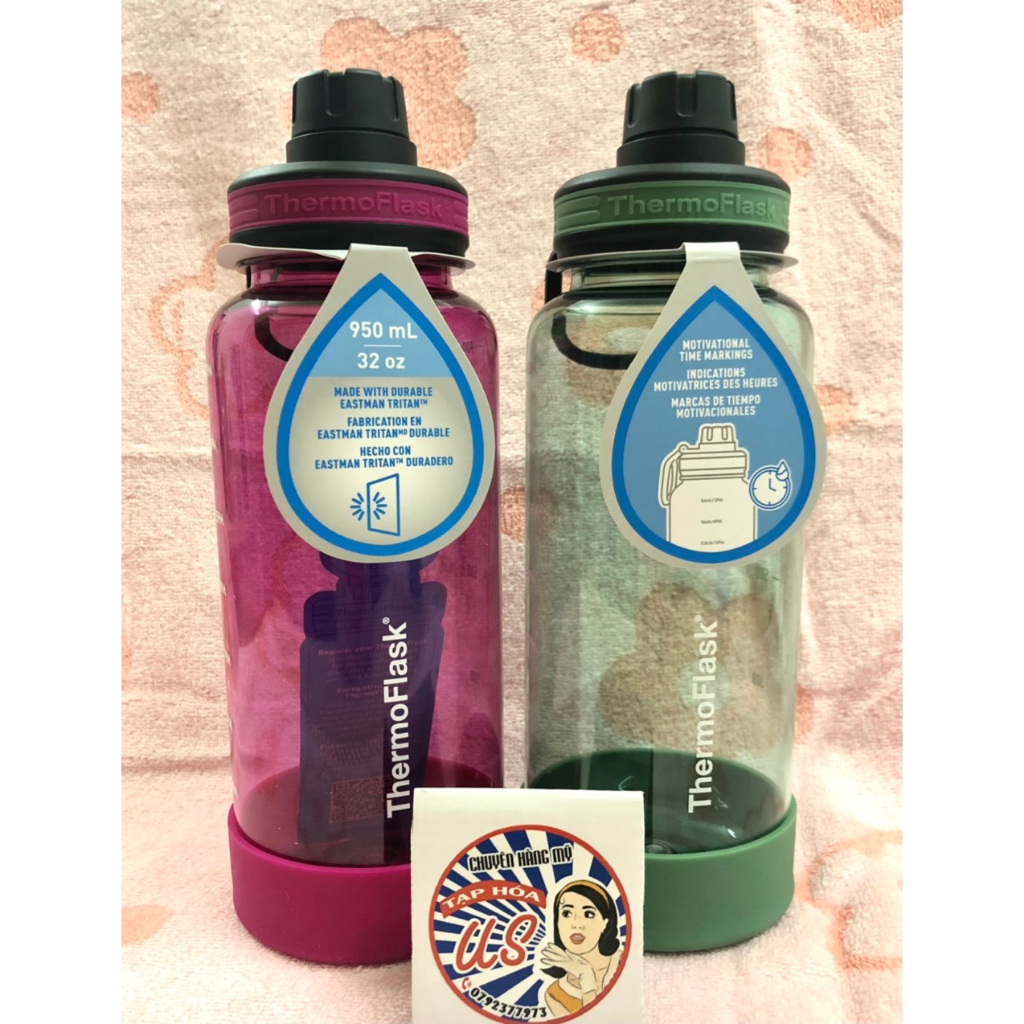 Bình đựng nước trong suốt ThermoFlask 950ml – Mỹ | Shopee Việt Nam