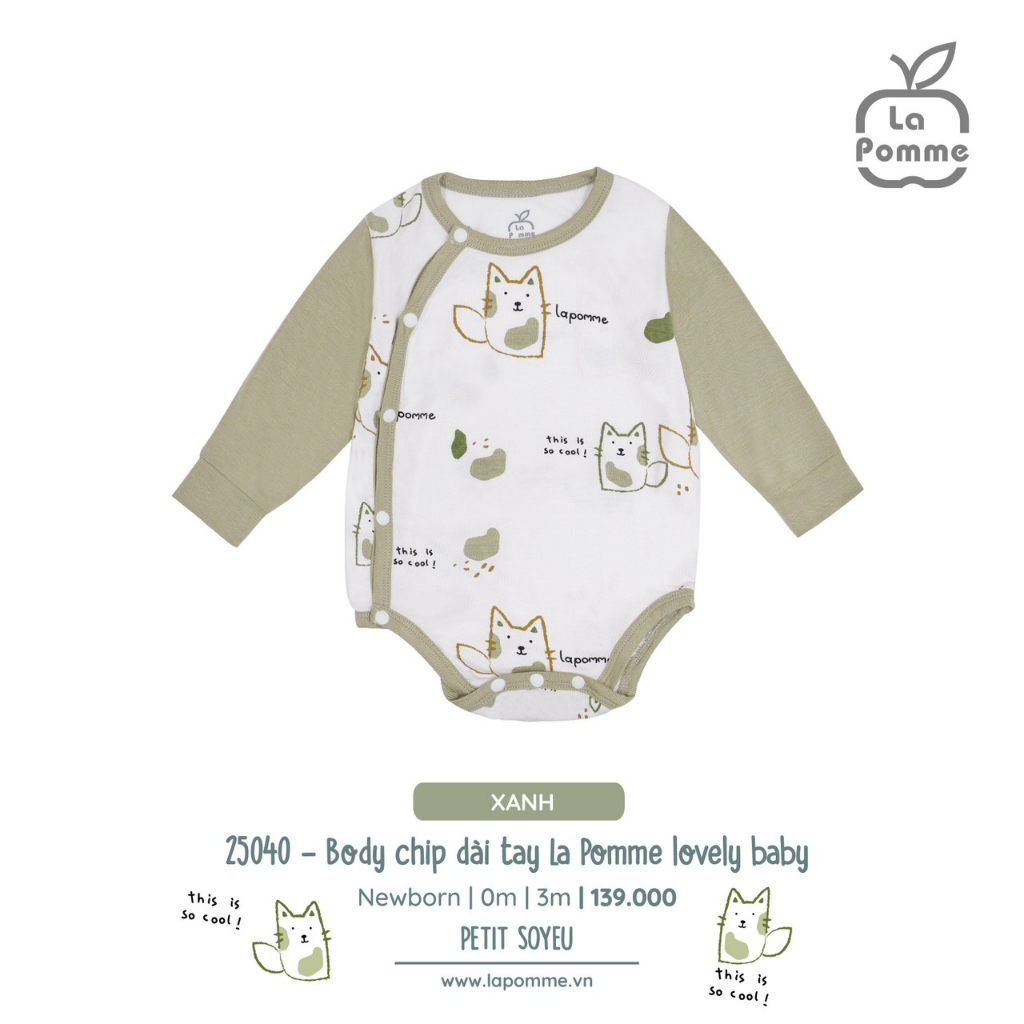 [LAPOMME] Body chip dài tay Lovely Baby 25040 | Shopee Việt Nam