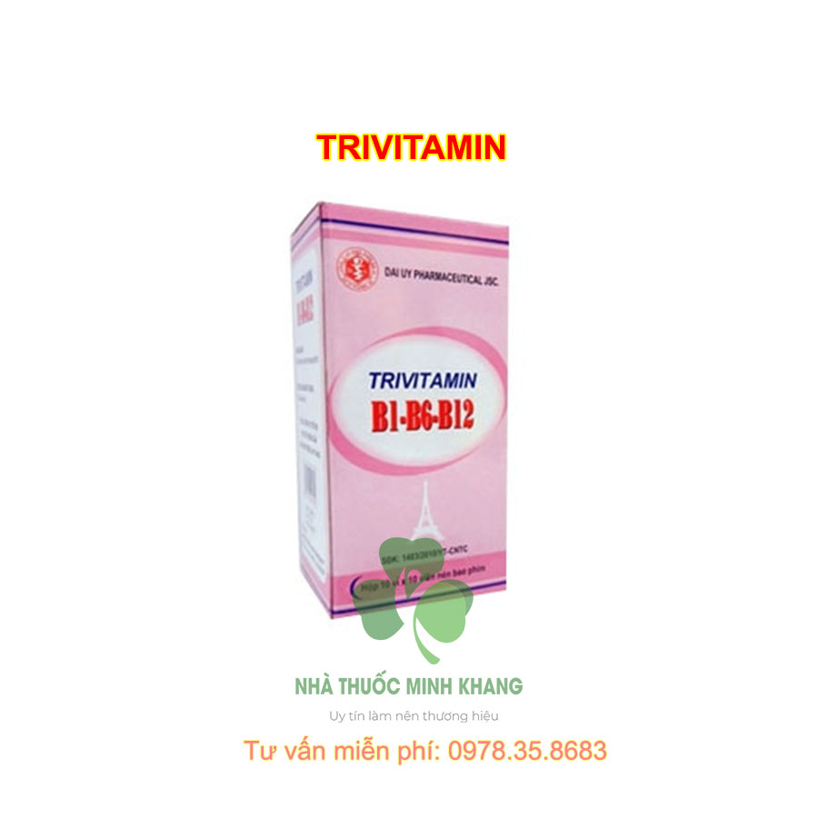 Viên uống bổ sung Vitamin Trivitamin B1-B6-B12, hộp 100 viên | Shopee Việt Nam