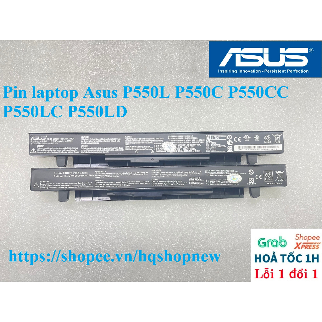 ⚡[Pin zin] Pin laptop Asus P550L P550C P550CC P550LC P550LD | Shopee ...