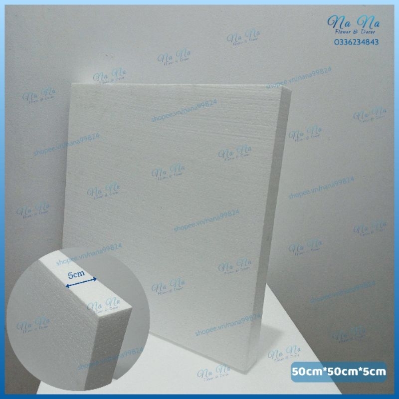 Hỏa tốc [50cm×50cm] Tấm Mút Xốp EPS cứng lót cách nhiệt, chèn hàng hóa dễ vỡ, làm mô hình ...