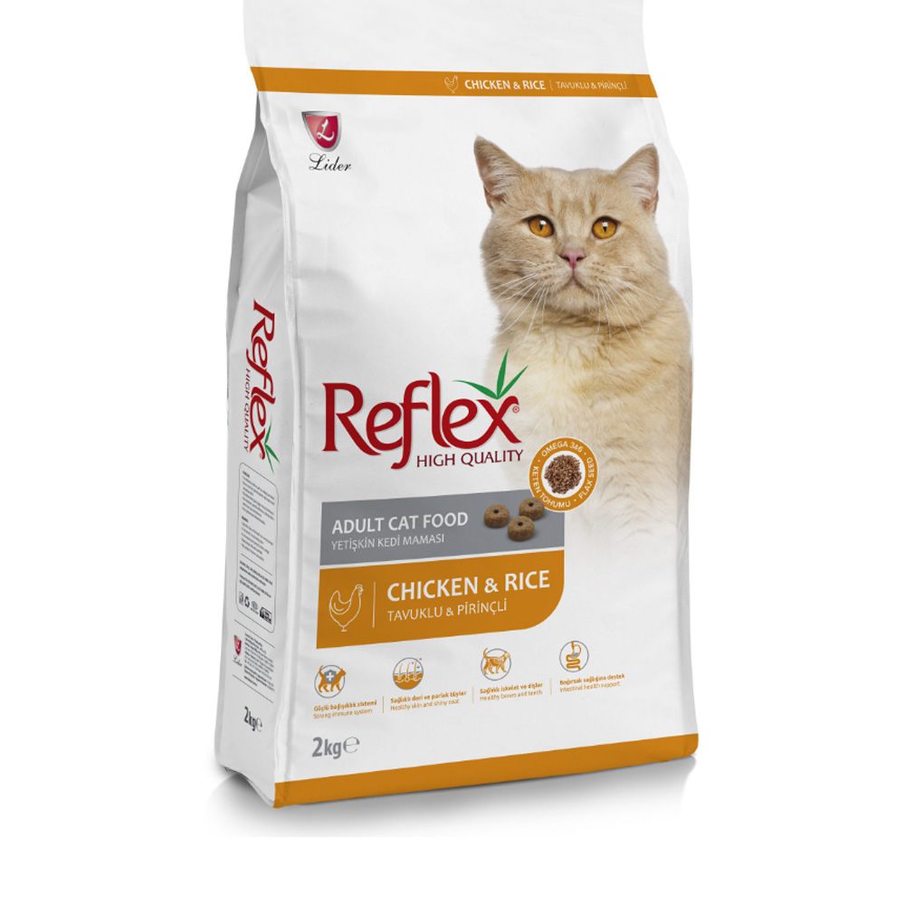 Thức ăn cho mèo Reflex Adult Cat Food Chicken & Rice (2Kg) | Shopee ...