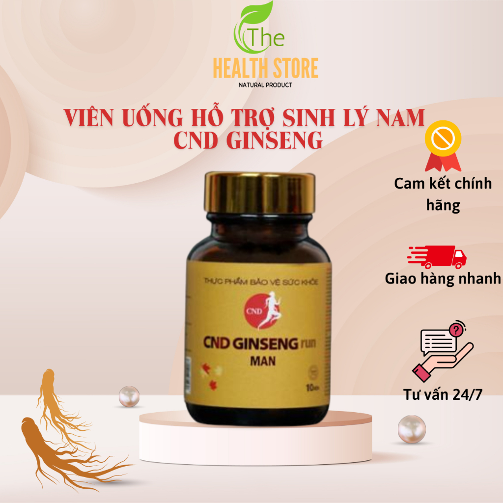 Viên uống nhân sâm Canada cải thiện sinh lý nam CND Ginseng Run Man ...