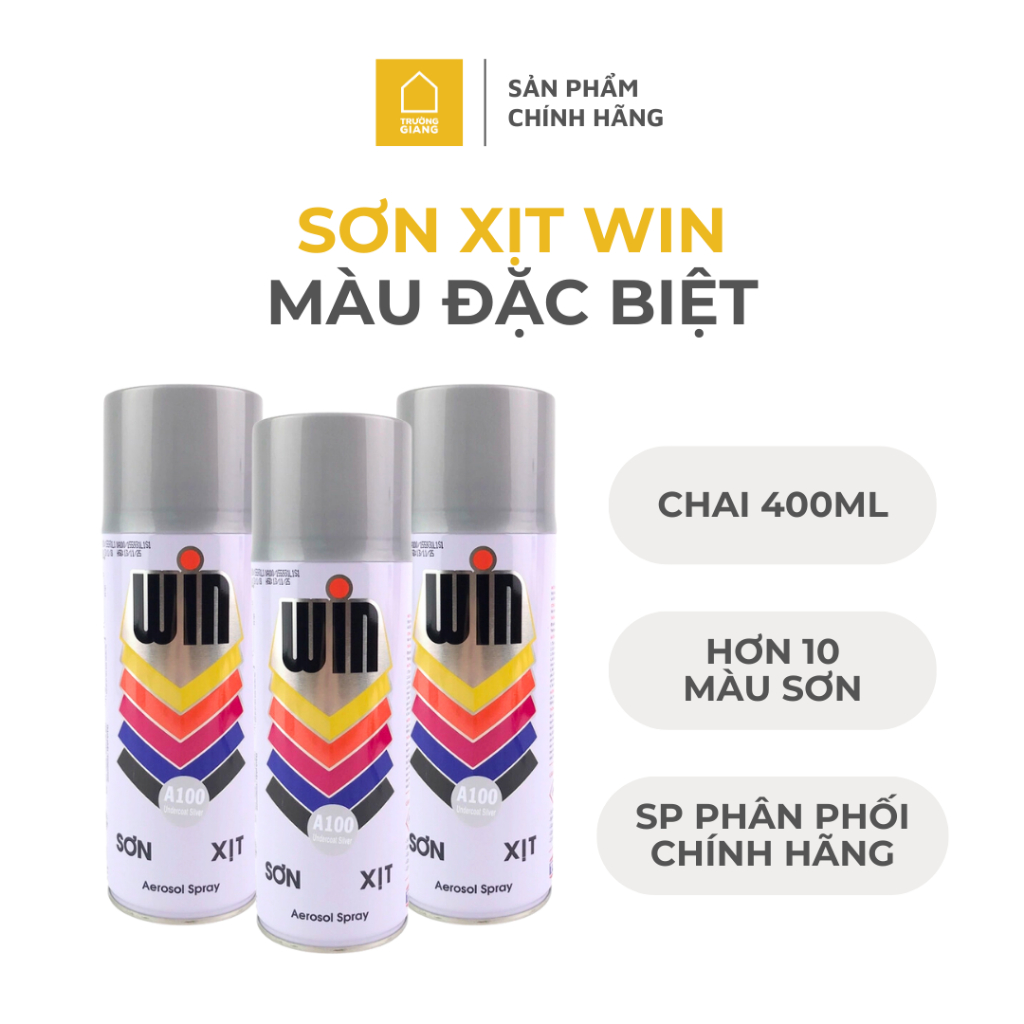 Sơn xịt WIN màu đặc biệt mạ ánh kim chịu nhiệt chính hãng TOA chất ...