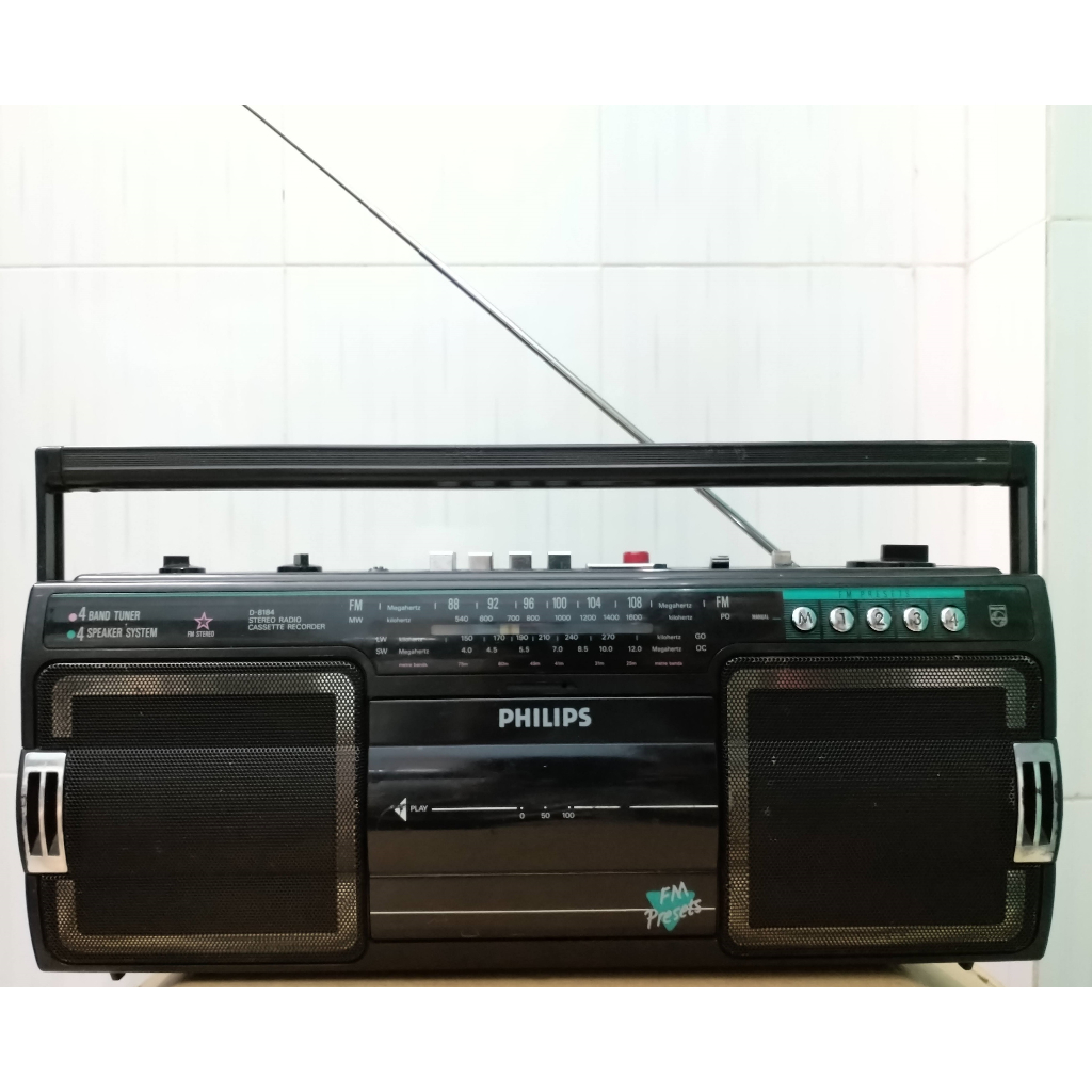 Radio cassette Philips đồ cũ nghe hay ok 100% | Shopee Việt Nam