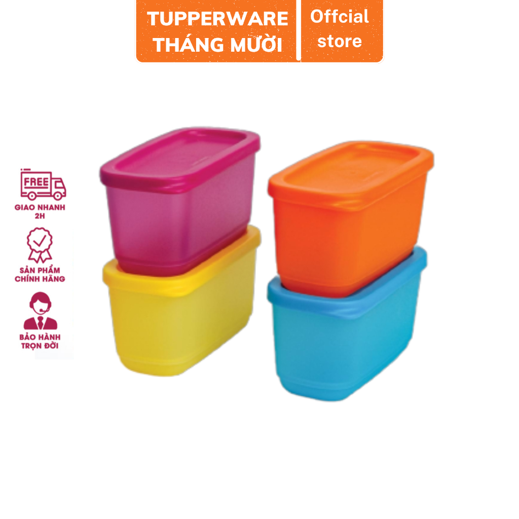Hộp Bảo quản thực phẩm Tupperware Mini Rectangular 250ml nhựa nguyên ...