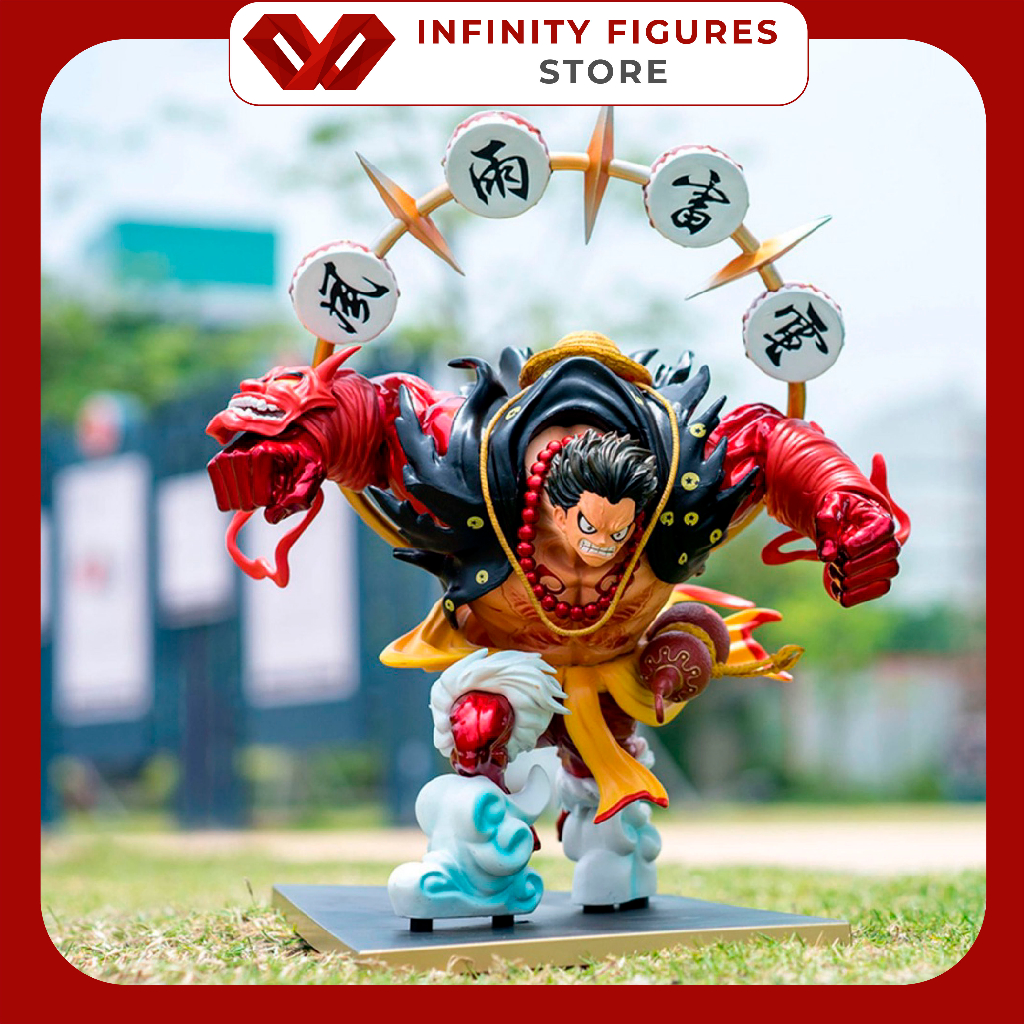 Mô hình nhân vật Luffy Gear 4 phong cách Kabuki cao 32cm sắc nét ...