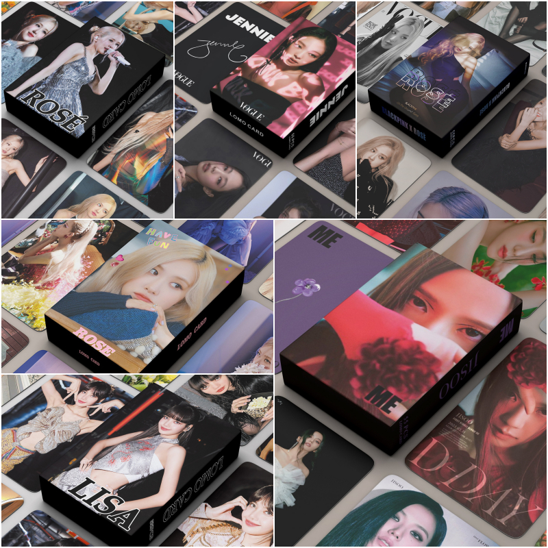 Tổng hợp set 55 lomo card Blackpink ROSE LISA JISOO JENNIE | Shopee ...