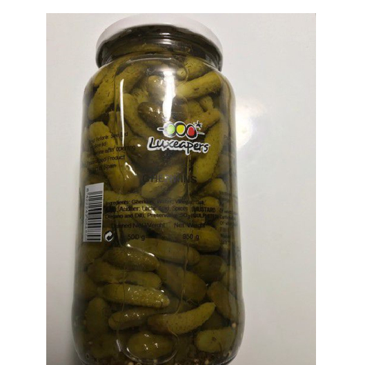 Dưa chuột bao tử ngâm luxeapers baby gherkins in brine 950g | Shopee ...