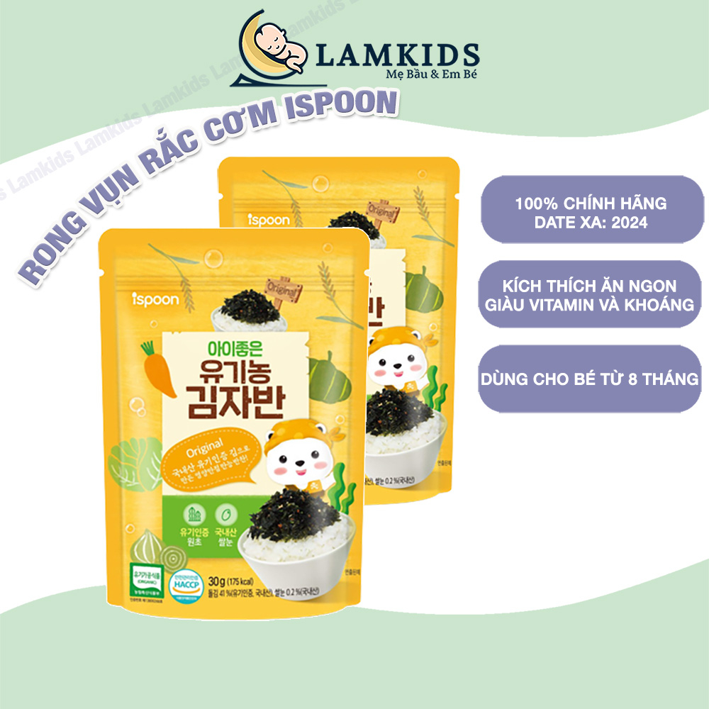 Rong Biển Vụn Rắc Cơm Hàn Quốc Ispoon - Rong Biển Hữu Cơ Nhập Khẩu (Gói ...