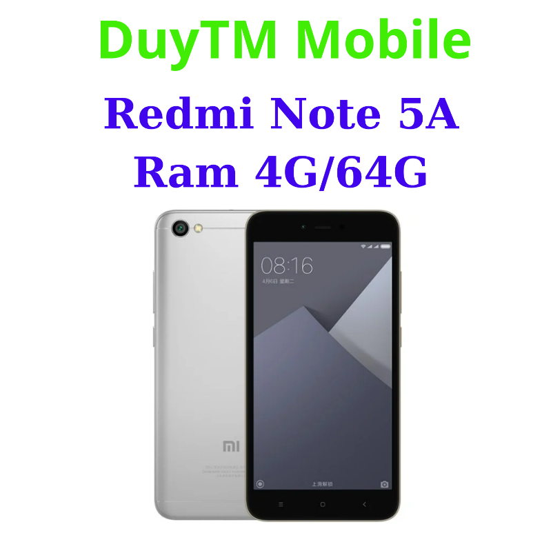 Điện thoại Xiaomi Redmi Note 5A Ram 4G/64G - Màn 5.5 Inch | Shopee Việt Nam