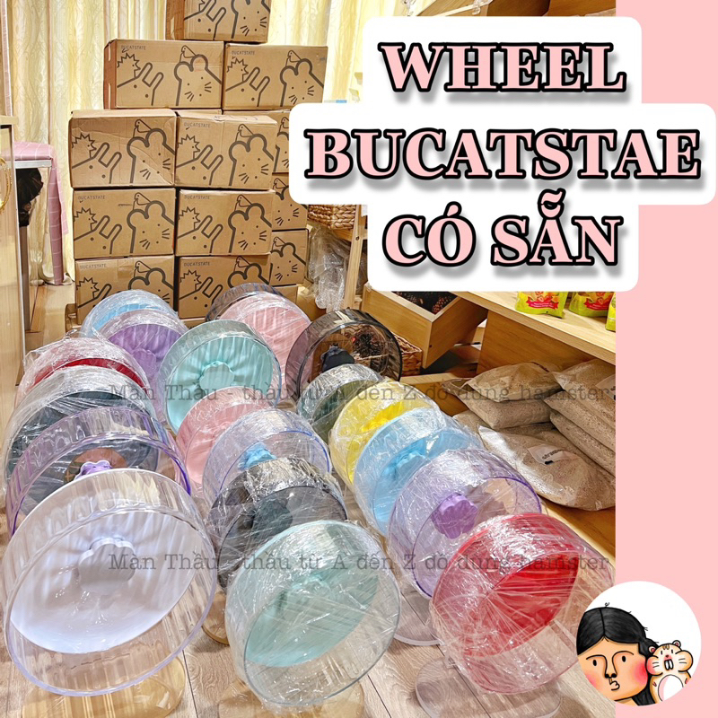 [CÓ SẴN] Wheel Bucatstate đủ kích thước dành cho Hamster, Sóc bay ...
