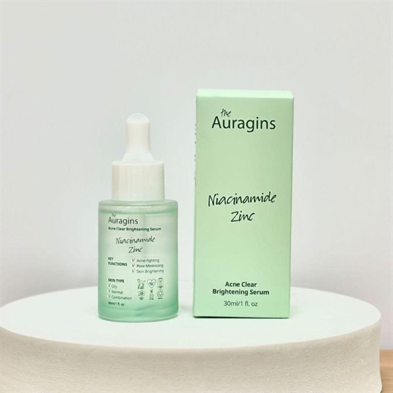 Tinh Chất The Auragins 10% Niacinamide + 1% Zinc Ance Clear Brightening ...