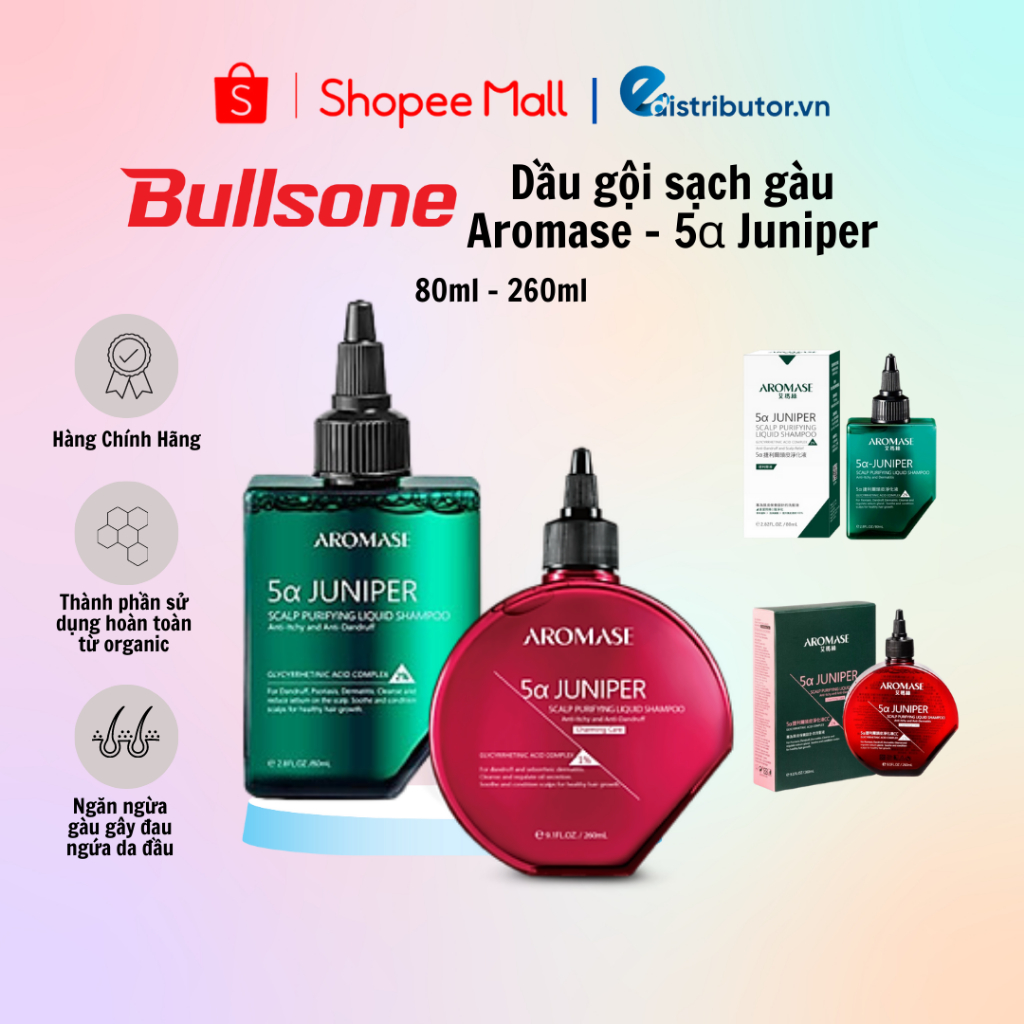 Dầu gội sạch gàu Aromase - 5α Juniper (80-260ml) - Hàng Chính Hãng | Shopee Việt Nam