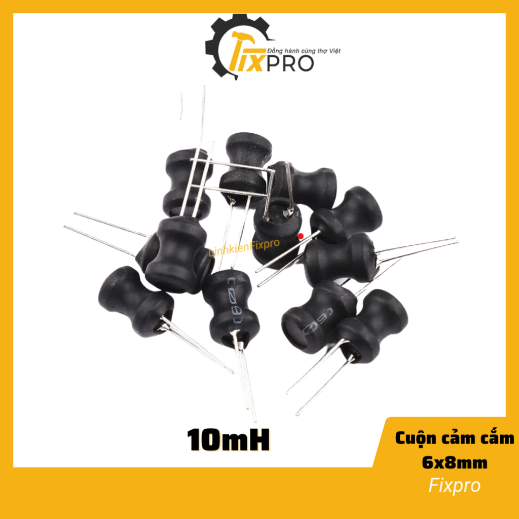 Cuộn cảm cắm 10mH 6x8mm 0608 chất lượng tốt (túi 10 cái) - Fixpro ...