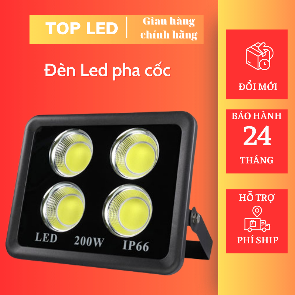 Đèn led pha cốc IP66, đèn pha led chống nước 200w | Shopee Việt Nam