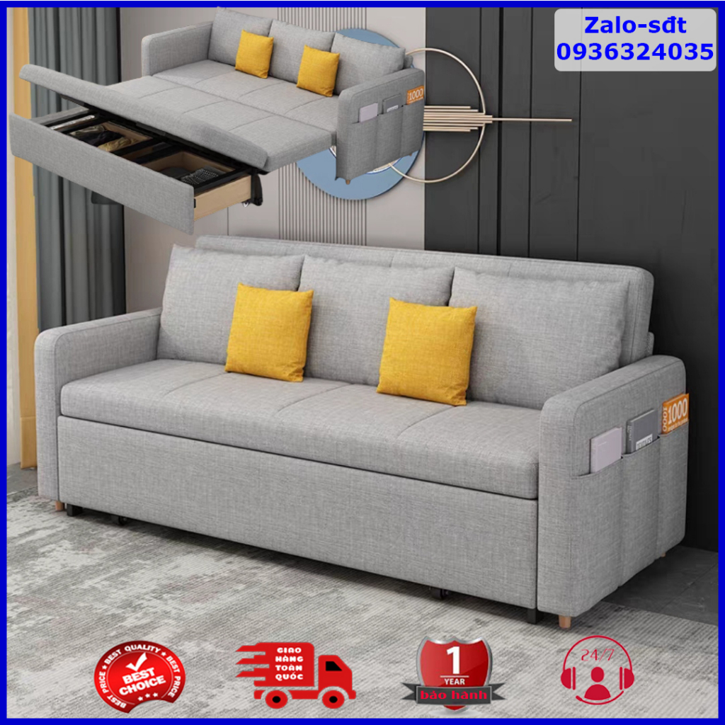 Giường sofa thông minh gấp gọn thành ghế, sofa giường khung thép cacbon ...