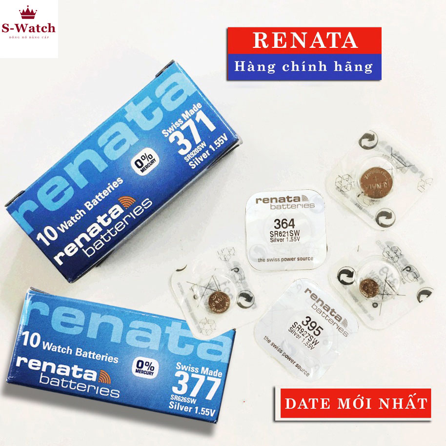 [DATE MỚI] Pin Đồng Hồ Renata SR626SW, SR621SW, SR920SW, SR521SW ...