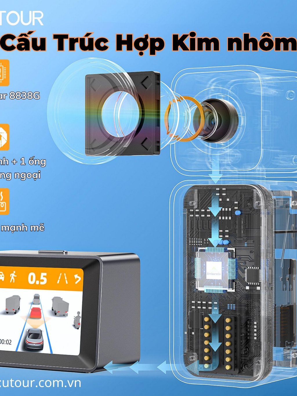 Camera Hành Trình UTOUR C2M PRO 4K Chính Hãng | Shopee Việt Nam