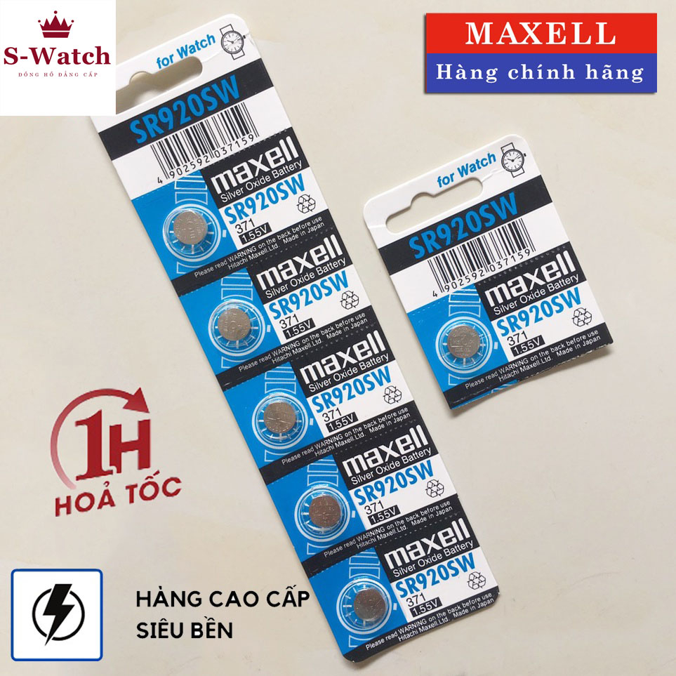 Pin Đồng Hồ SR920SW 371 Maxell hàng chính hãng SR920 cho đồng hồ đeo ...