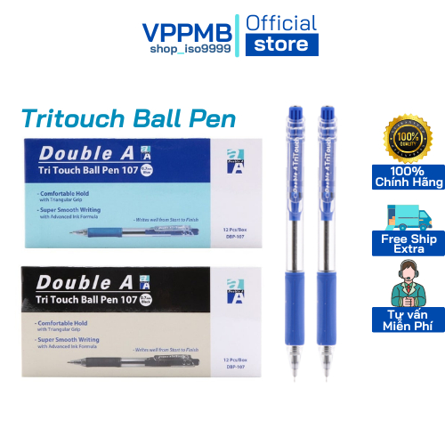 Bút bi Double A TriTouch Ball Pen 0.7mm (1 Hộp) | Shopee Việt Nam