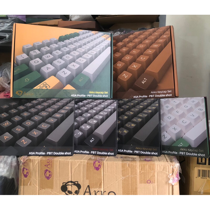Bộ keycap AKKO world tour London, Matcha Red Bean, Black Bronze, Black ...