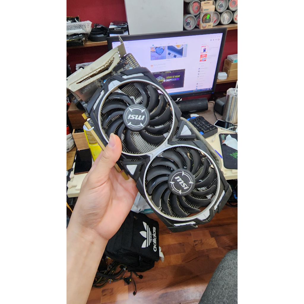 Card màn hình VGA MSI RX 478/570 Power Color 8G | Shopee Việt Nam