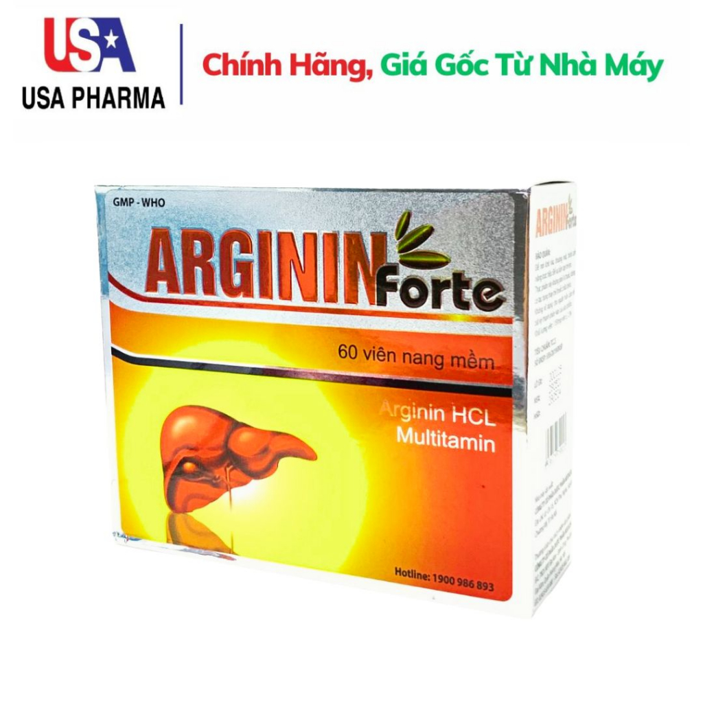 Viên Uống Bổ Gan Arginin Forte Bảo Vệ Gan, Thanh Nhiệt Mát Gan, Giải ...
