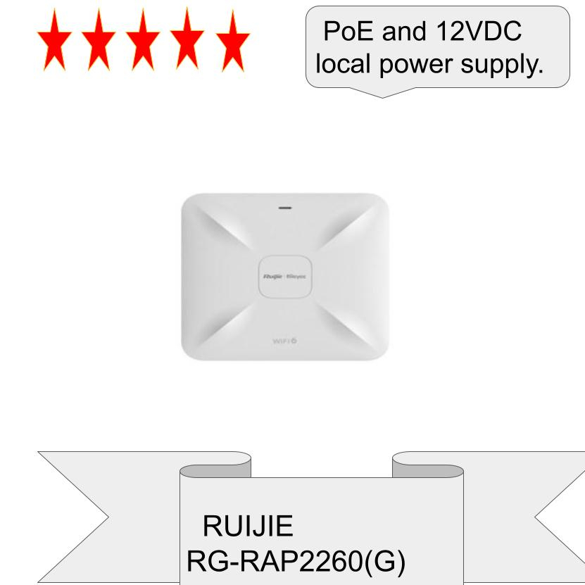 Wi-Fi 6 Dual Band Ceiling Mount Access Point RUIJIE RG-RAP2260(G ...