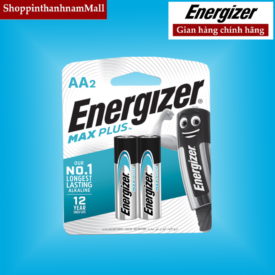 Pin AA Energizer Max Plus Cao Cấp EP91-BP2 Vỉ 2 Viên Chính Hãng ...