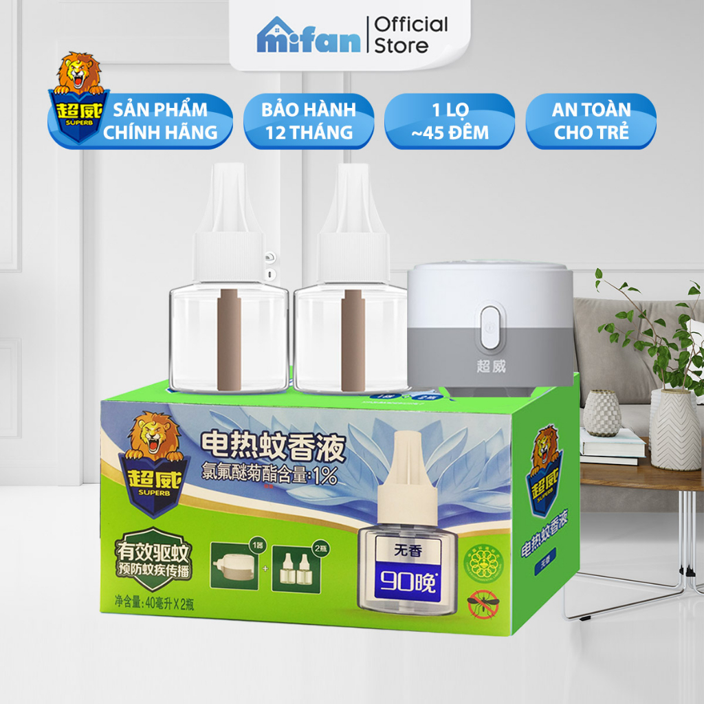 Máy xông tinh dầu đuổi muỗi Mifan Superb - Công nghệ khuếch tán rộng ...