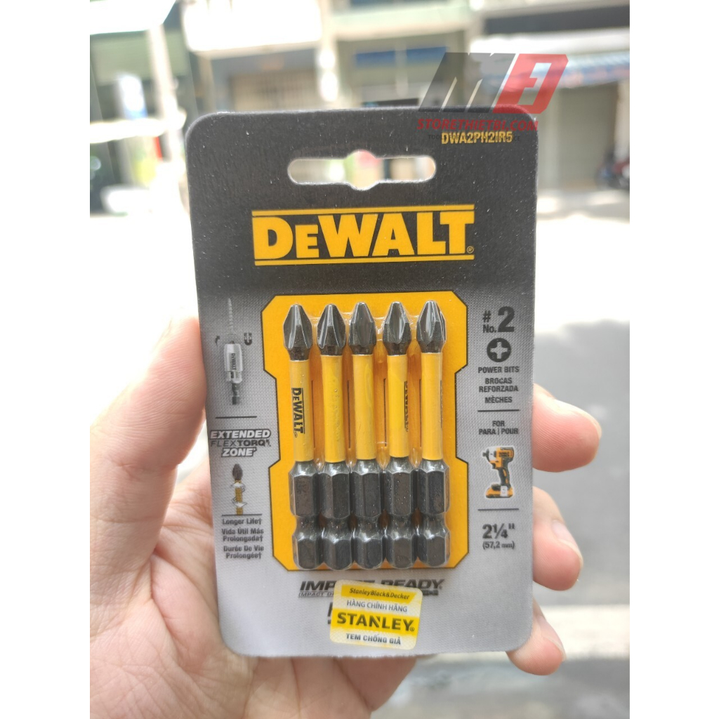 Mũi Vít DEWALT PH2 58mm FLEXTORQ CHUÔI LỤC GIÁC / DWA2PH2IR5-Z | Shopee ...
