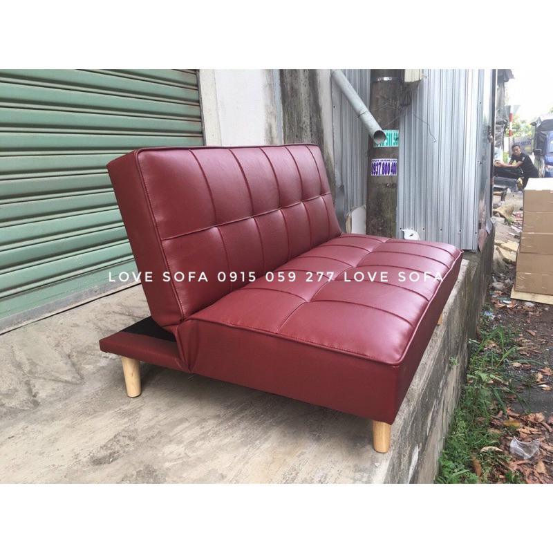 Ghế sofa bed ( ghế giường) mini 1m2 màu kem, chân gỗ sang trọng giao hanh nhanh toàn quốc ...