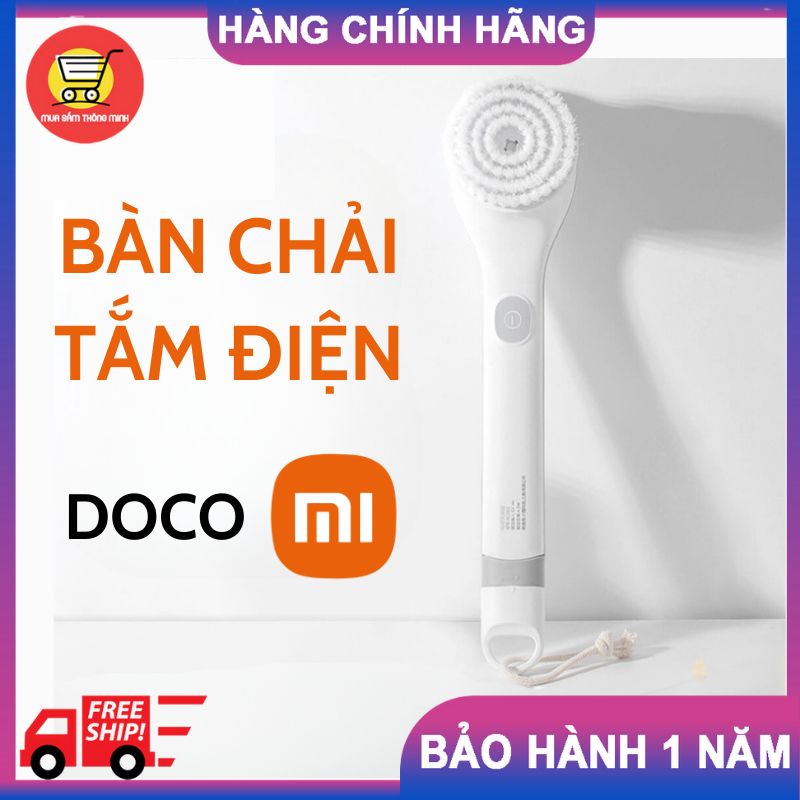 Bàn Chải Tắm Điện Xiaomi Doco, Công Suất 3W Chống Nước IP67, Chất Liệu Mềm Mịn An Toàn Cho Làn ...