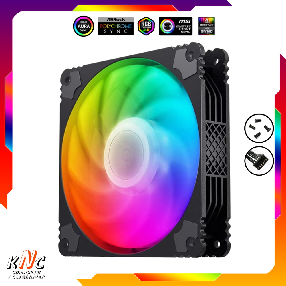 Quạt Tản Nhiệt Fan Led RGB B1 Kích Thước 12cm Đồng Bộ Mainboard - Hub ...