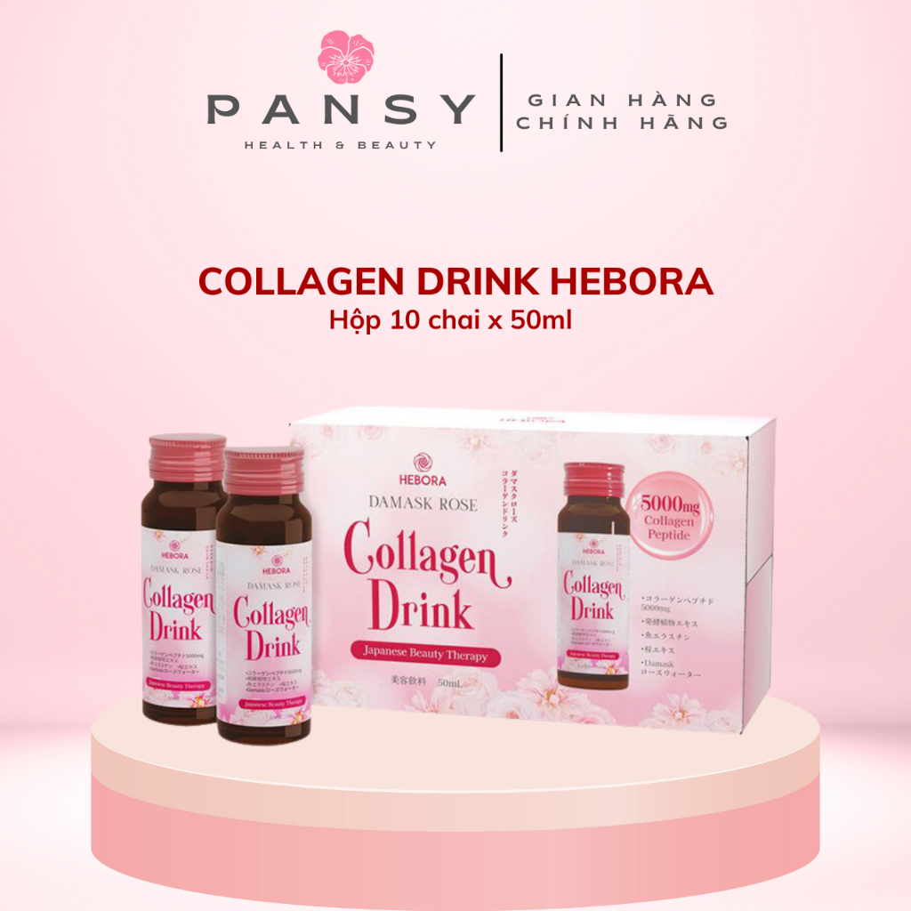 [Hebora Chính Hãng] Nước Uống Hebora Collagen Drink 50ml Set 10 Lọ ...
