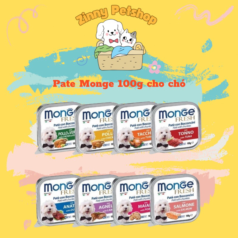 Pate Monge 100g cho chó nhiều vị - Zinny Petshop Đà Nẵng | Shopee Việt Nam