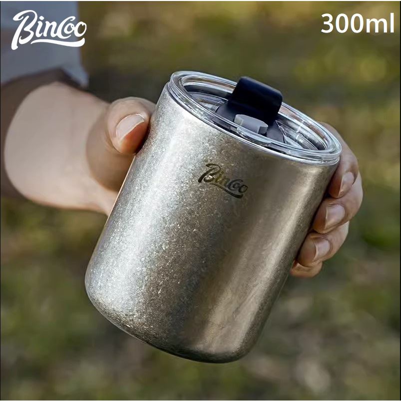 Ly cà phê inox 304 giữ nhiệt 2 lớp lót gốm. Cốc cà phê tiện lợi di động Bincoo 250ml, 280ml ...