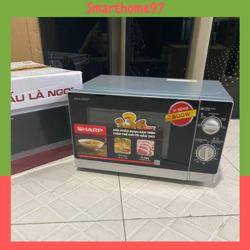Lò vi sóng Sharp R-205VN(S) 20 lít (Hàng trưng bày), Lò vi sóng cơ, 800W, Bảo hành 12 tháng ...