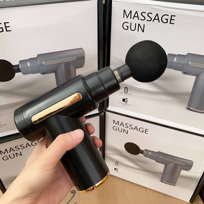 Máy massage cầm tay - súng massage cầm tay 4 đầu 6 chế độ | Shopee Việt Nam