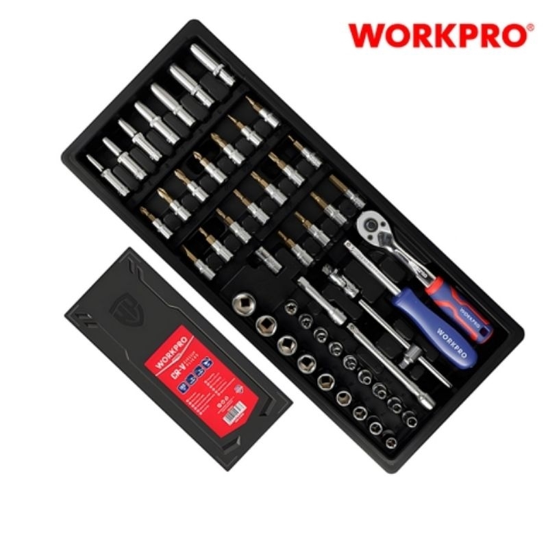 Bộ tuýp 50 chi tiết 1/4 inch workpro chính hãng WP209038 | Shopee Việt Nam