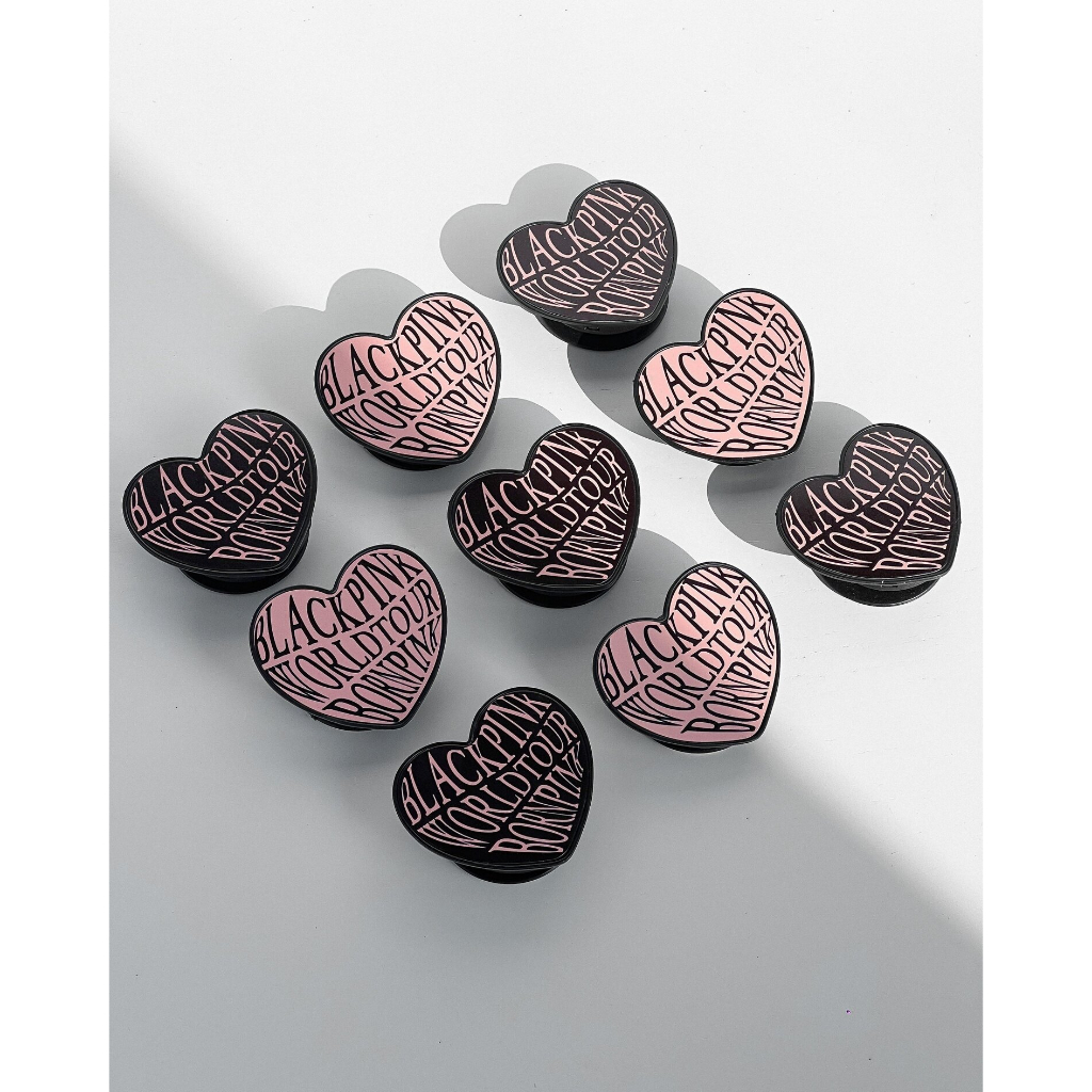 Popsocket/Giá đỡ điện thoại hình trái tim Weekase in chữ BLACK PINK ...