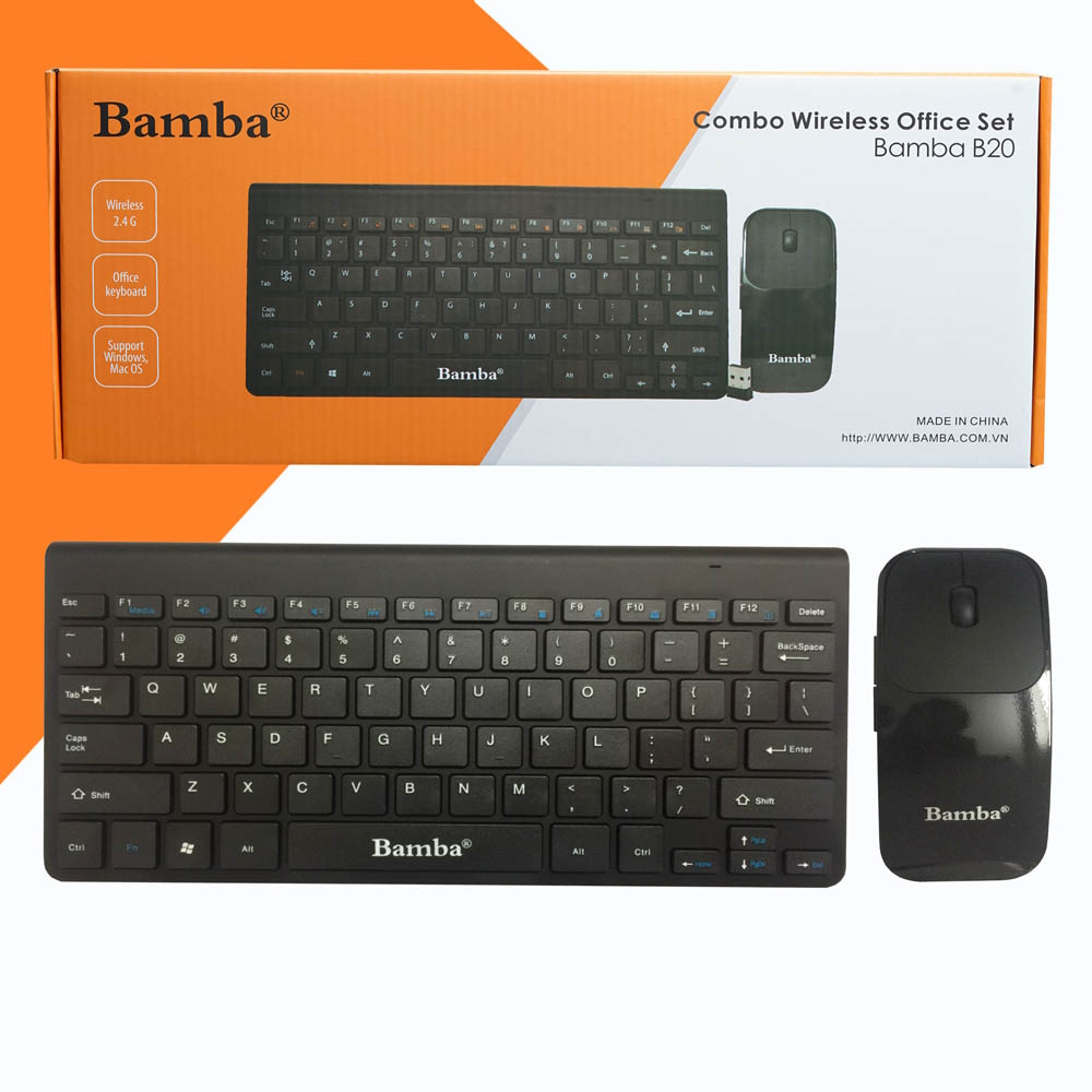 Bộ Phím Chuột Mini Không Dây Bamba B20 - KEYBOARD + MOUSE KHÔNG DÂY ...