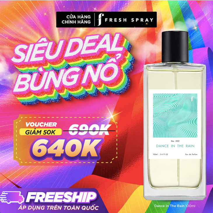 Nước hoa F Fresh Spray DANCE IN THE RAIN 100ML | Nước hoa quần áo, nam ...