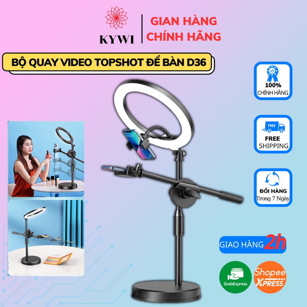 Bộ Quay Video Để Bàn Topshot D36 -Chân Quay Video Chụp Ảnh Từ Trên ...