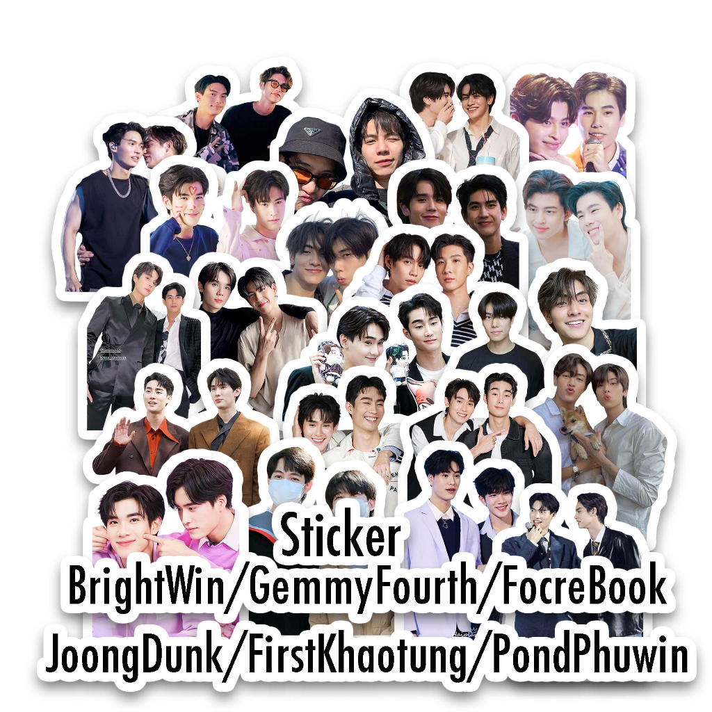 SET 10/30/50 hình sticker BrightWin/GemmyFourth/FocreBook/JoongDunk ...