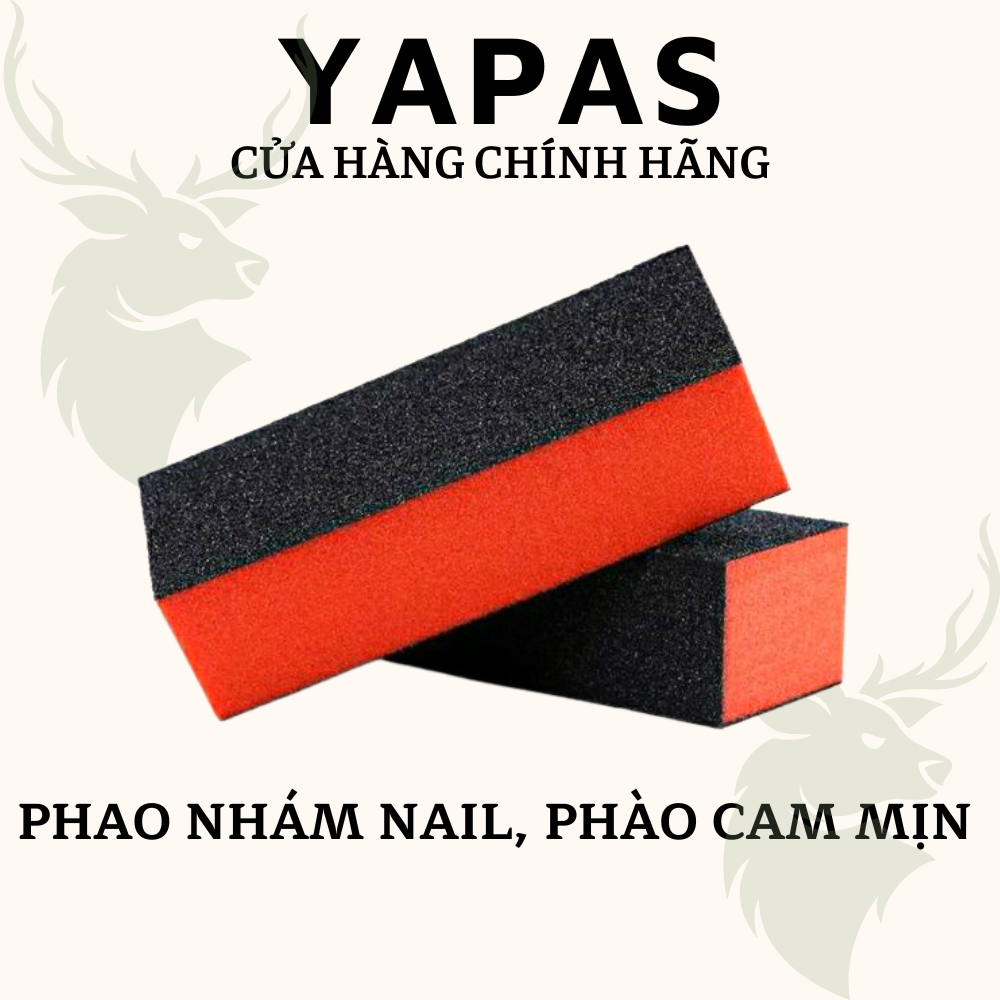 Phào nhám móng tay Yapas, phao cam vuông dũa nail 3 mặt nhám 1 mặt mịn | Shopee Việt Nam